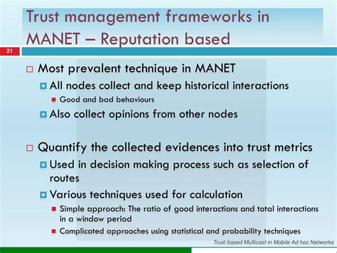 ppt trust based multicast routing in mobile ad hoc network powerpoint
