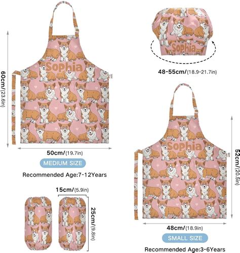 Juego De Delantal Personalizado Y Sombrero De Chef Para Pintar Y Cocinar Delantal De Hornear