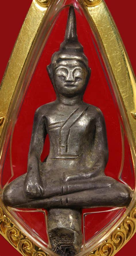 พระยอดธงพระเจ้าตาก วัดมาบไผ่ จันทบุรี เนื้อเงิน 5878 Vip Amulet ศูนย์