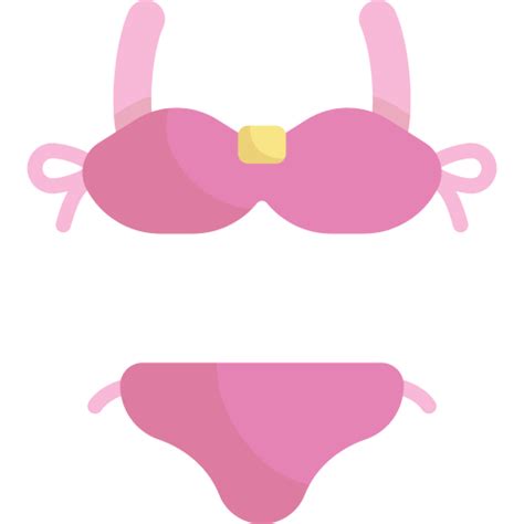 Icono De Bikini Kawaii Flat
