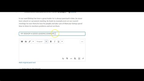 How To Reply To A Discussion Board Post YouTube