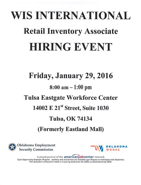 Hiring Event For Retail Inventory Associates News You Can Use
