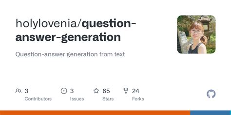 GitHub Holylovenia Question Answer Generation Question Answer
