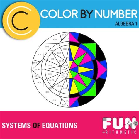 Solving Systems Of Equations Color By Number Funrithmetic
