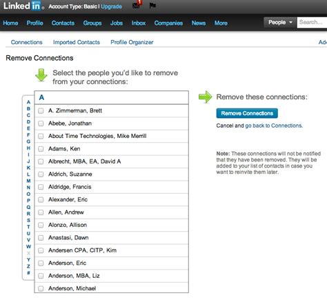 Remove Linkedin Connections Schulz Consulting