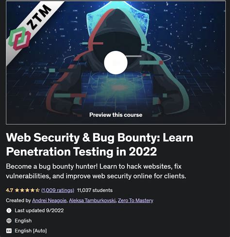 Web Security And Bug Bounty Learn Penetration Testing In 2022 Lazada Ph