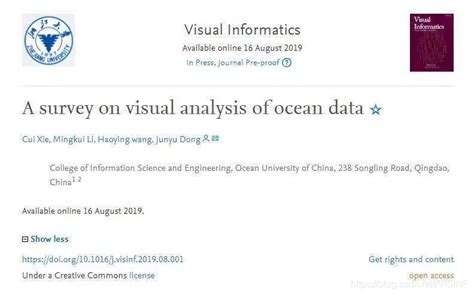 海洋数据可视化分析综述海洋 可视化有哪些 Csdn博客