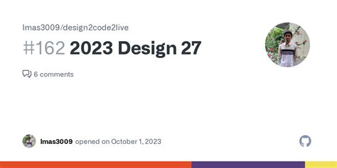 2023 design 27 · issue 162 · lmas3009 design2code2live · github