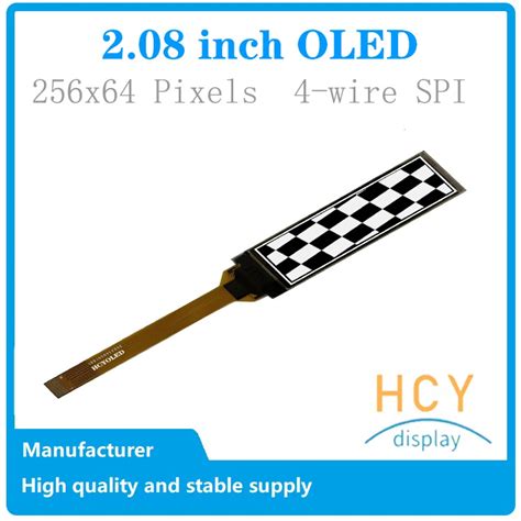 OLED Display Screen For Various Uses 2 08 Inch 256X64 Single Color Wide Temperature Range