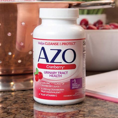 Azo Cranberry Urinary Tract Health Supplement 1 Serving 1 Glass Of