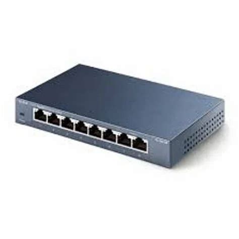 Ports Tl Sg Mpe Tp Link Port Gigabit Desktop Switch Lan Capable Blue At Unit In