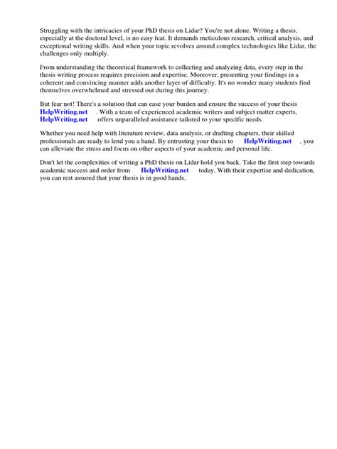 Phd Thesis Lidar Pdf Thesis Doctor Of Philosophy