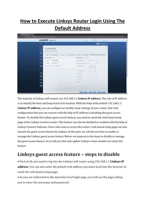 Ppt Linksys Ip Address Powerpoint Presentation Free Download Id