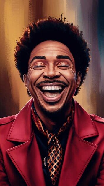 A Man With A Big Smile On His Face Premium Ai Generated Image