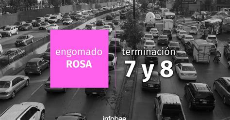 Este Martes 4 De Mayo No Circulan Los Autos Con Engomado Rosa En Cdmx Y