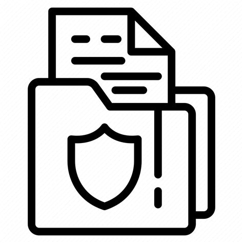 Shield Folder Protection File Document Secure Safety Icon Download On Iconfinder