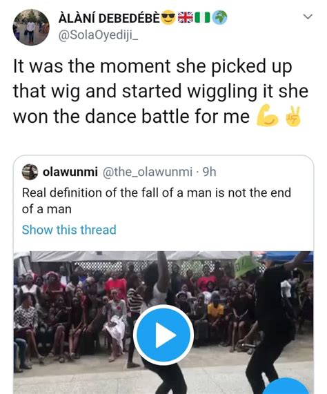 Ladys Wig Falls Off While Dancing Gbe Body In Public With A Guy She