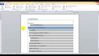 How To Create And Edit A Basic Table Of Contents In Doovi