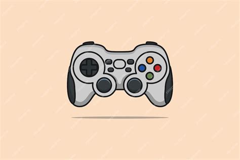 Premium Vector Joystick Controller And Game Pad Stick Vector Illustration