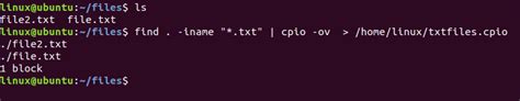Cpio Command In Linux With Examples Geeksforgeeks