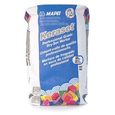 Mapei White Powder Dry Thinset Mortar At