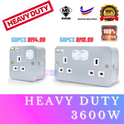13amp Metal Socket 15a Metal Clad Switched Socket Besi Double Switch