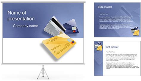 Credit Card PowerPoint Template Backgrounds ID SmileTemplates