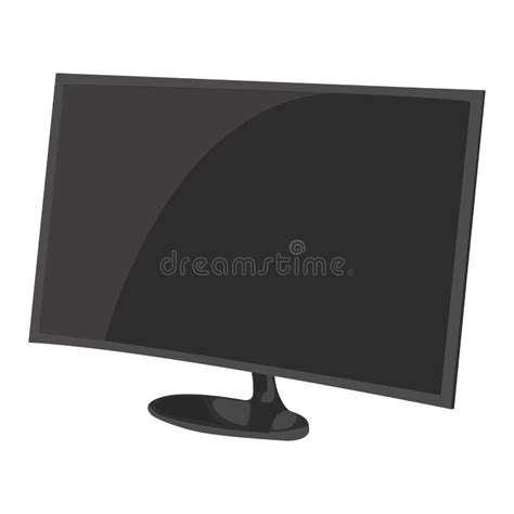 Desktop Vector Icon On A White Background Computer Display