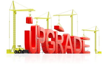 Upgrade Upgrading Latest Software Version Stock Illustration