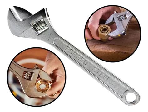 Chave Inglesa 12 Polegadas Em Aço Carbono Cromado Bramix Mercadolivre