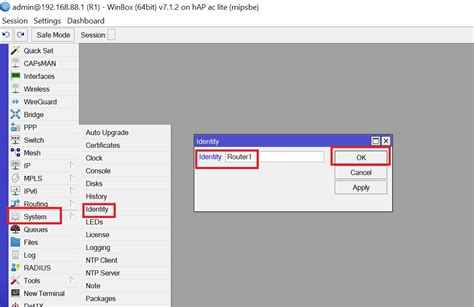 Mikrotik Router Identity Setup Winbox And Command Line Simplified