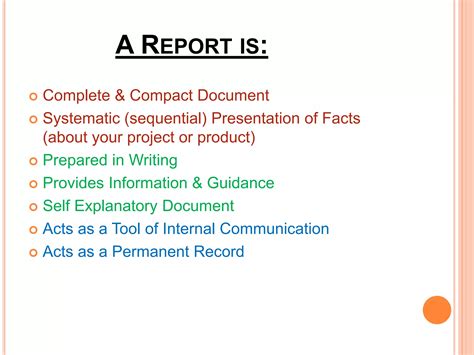 Reports And Types Of Reportspptx
