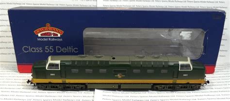 Bachmann 32 529b Used Class 55 Deltic Two Tone Green Weathered D9011