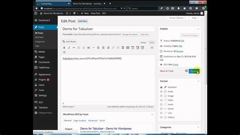 Wordpress Tutorial How To Display Data From The Database As Tables Or Graphs Youtube