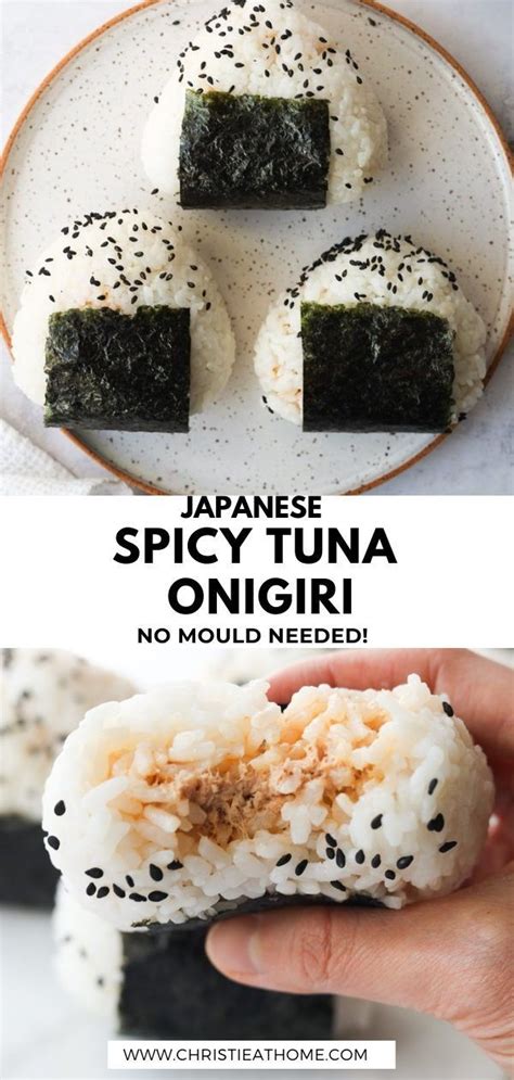 Spicy Tuna Onigiri Sushi Recipes Homemade Yummy Food Sushi Recipes