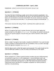 Lec019 ASSESSED LAB QUESTIONS COMP2130 Pdf COMP2130 LAB TEST