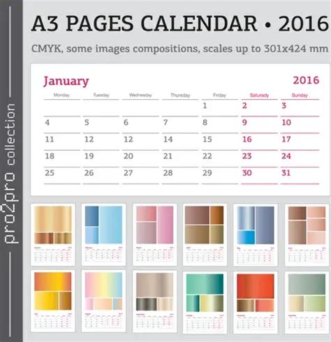 Coreldraw Desk Calender Vectors Newest