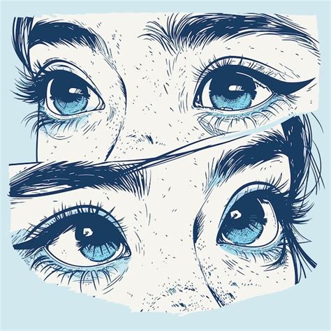 Premium Vector Manga Girl Eyes