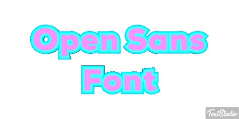 Open Sans Font Font Animated  Logo Designs