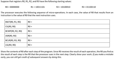 Solved Consider A Microprocessor Having The Following Chegg Com