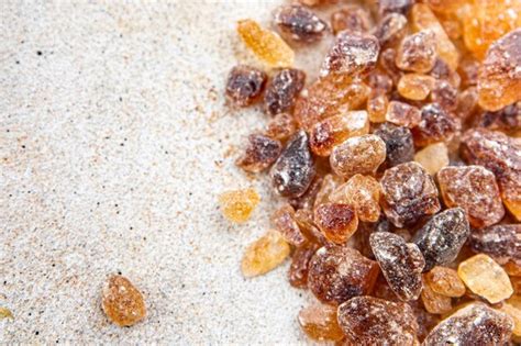 Premium Photo Dessert Rock Sugar Crystals Pieces Sweet Candy Brown