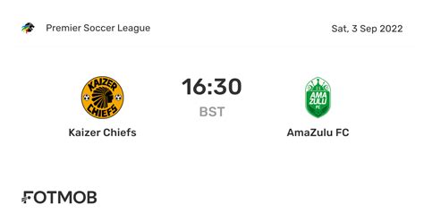 Kaizer Chiefs Vs Amazulu Fc Live Score Predicted Lineups And H2h Stats