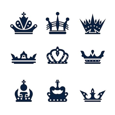 Free Vector Flat Design Crown Silhouette