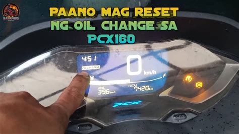 Paano Mag Reset Ng Oil Change Ng PCX Kalangismotovlog YouTube