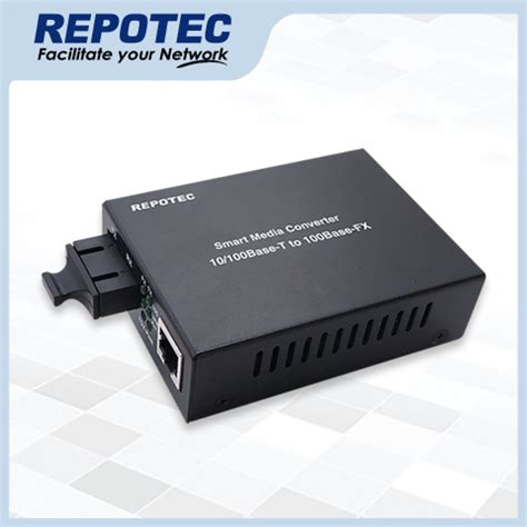 10 100Base TX To 100Base FX Smart Media Converter REPOTEC CO LTD