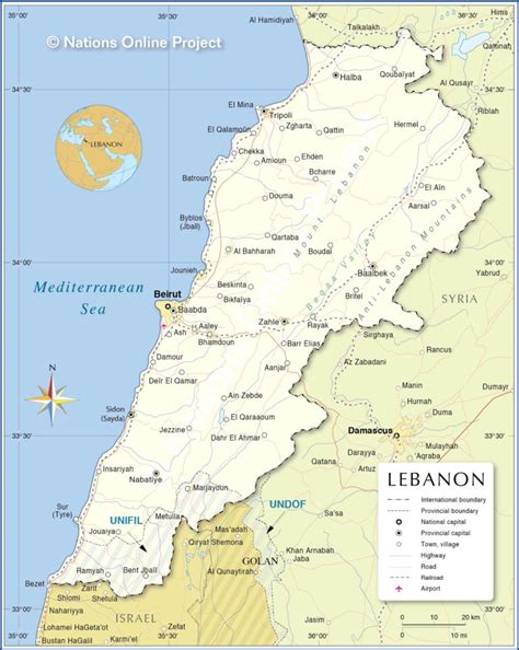 Carte Du Liban Plusieurs Cartes Du Pays Du Moyen Orient