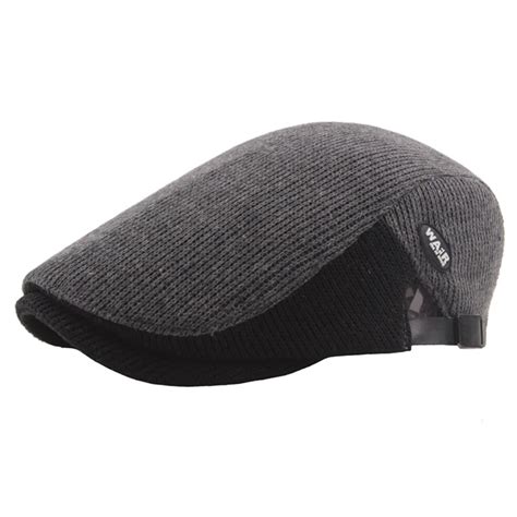 Vintage Beret Hat Men British Western Style Patchwork Flat Caps For Men