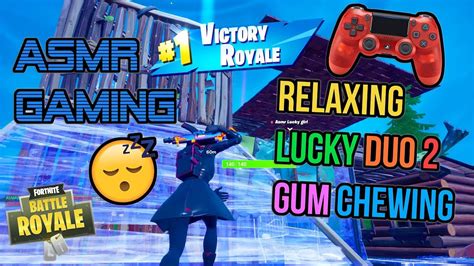 ASMR Gaming Fortnite Relaxing Lucky Duo 2 Gum Chewing Controller