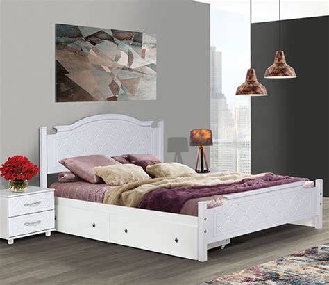 تخت خواب دو نفره تاجدار چوب ایران زمین