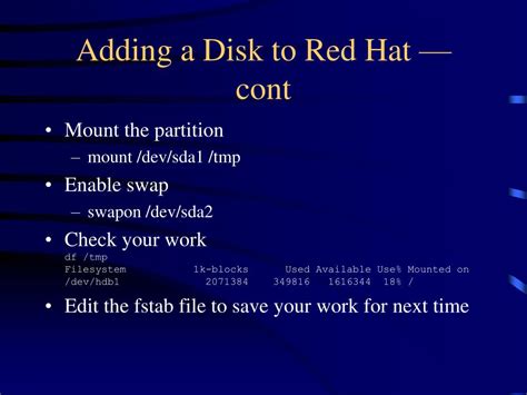 Ppt Chapter 8 Adding A Disk — Unix Hard Disk Basics Powerpoint